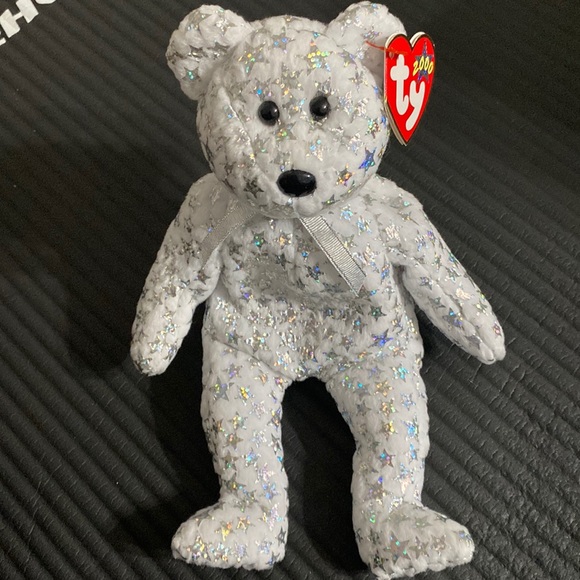 Ty | Toys | Ty Beanie Babies Baby The Beginning Sparkly Teddy Bear Rare ...